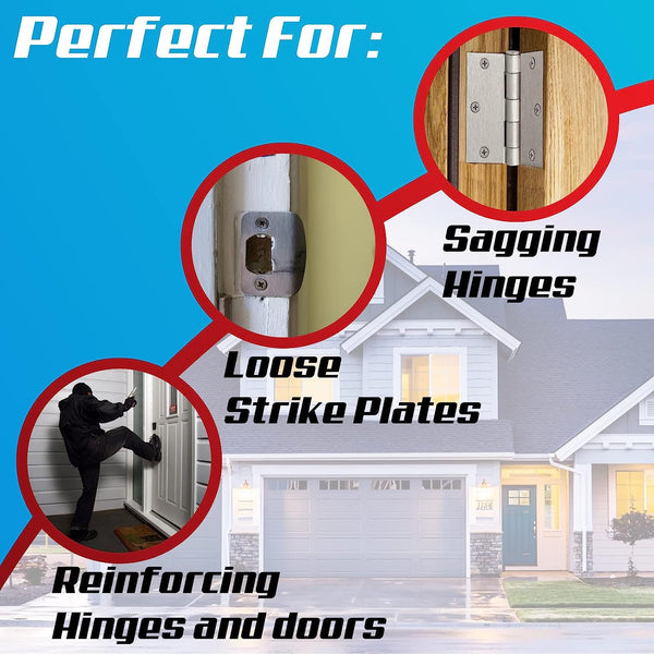 Quick & Easy Door Hinge Repair | Stripped Screw Hole Repair Kit